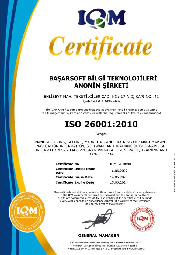 Quality Certificates | Başarsoft